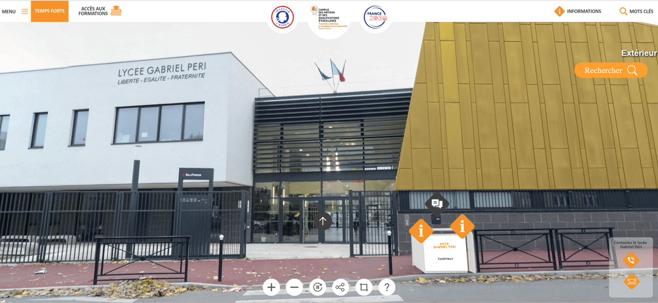 Visite virtuelle - Lycée des métiers Gabriel Peri